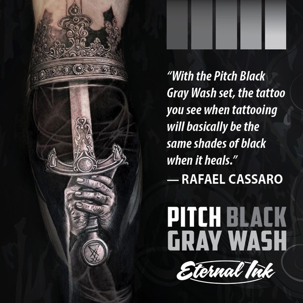 Pitch Black Gray Wash Set-Eternal Ink - Eternal Tattoo Supply