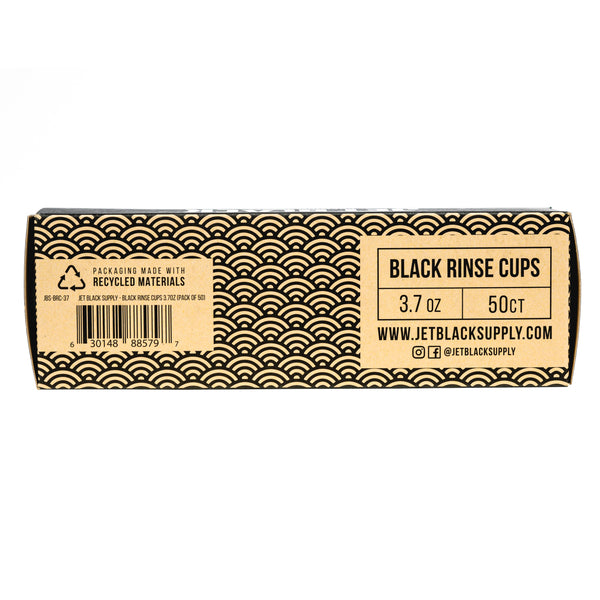 Jet Black Supply - Black Rinse Cups 3.7oz - Eternal Tattoo Supply
